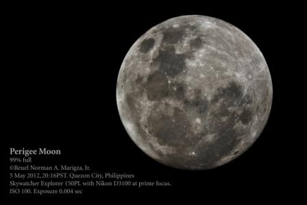 Perigee Moon | Reuel Norman Marigza, Jr. - Sky & Telescope