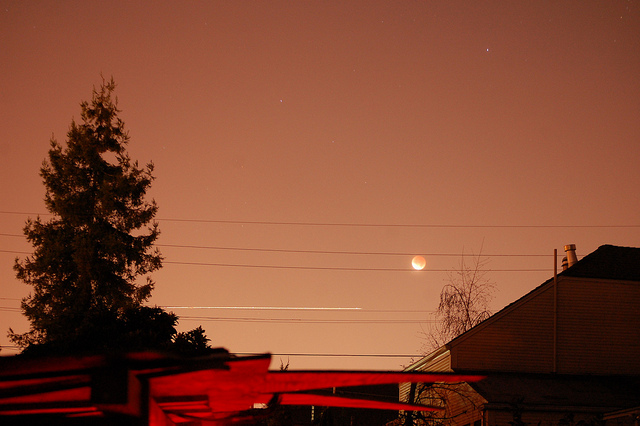 Lunar Eclipse Airplane Cameo | David Prosper - Sky & Telescope