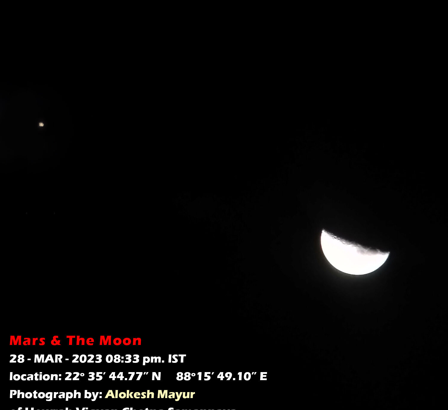 Mars with the Moon - Sky & Telescope