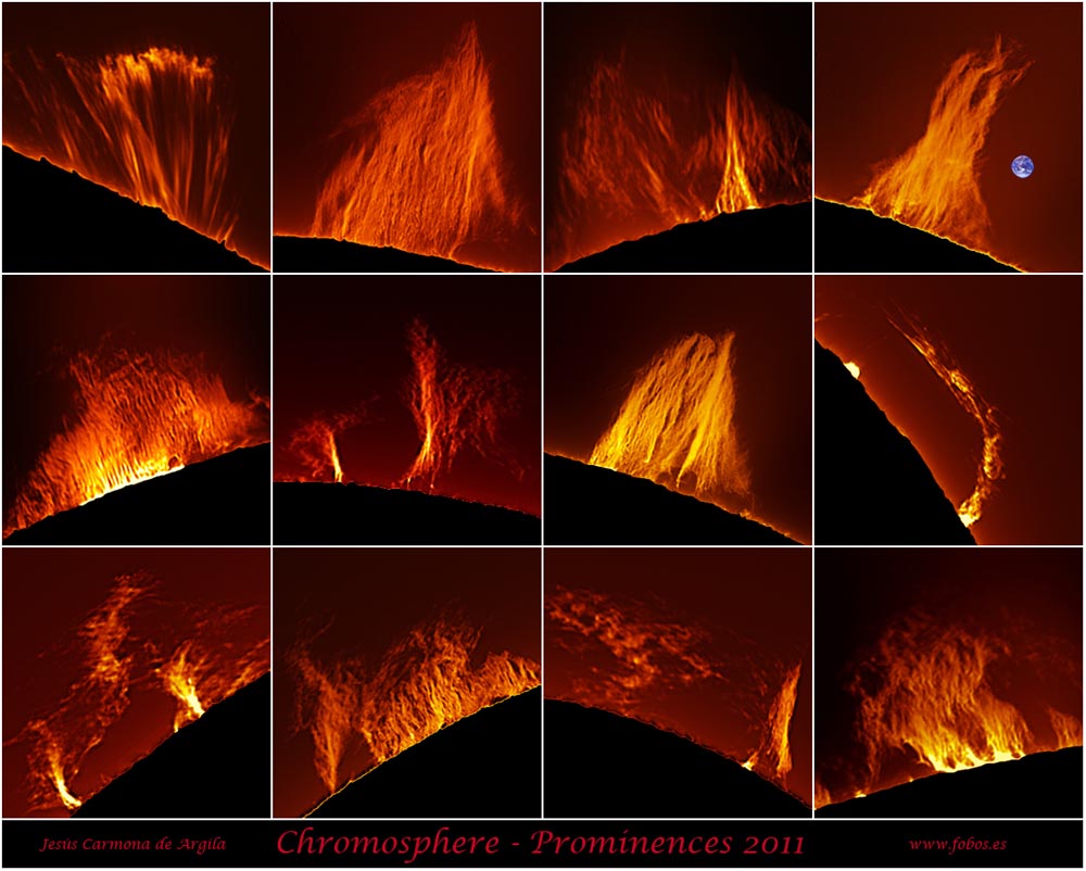 Prominences 2011 | Jesús Carmona de Argila - Sky & Telescope