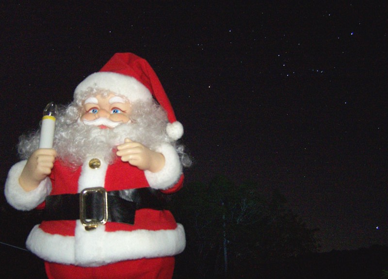 Santa and Orion | Frankie Lucena - Sky & Telescope
