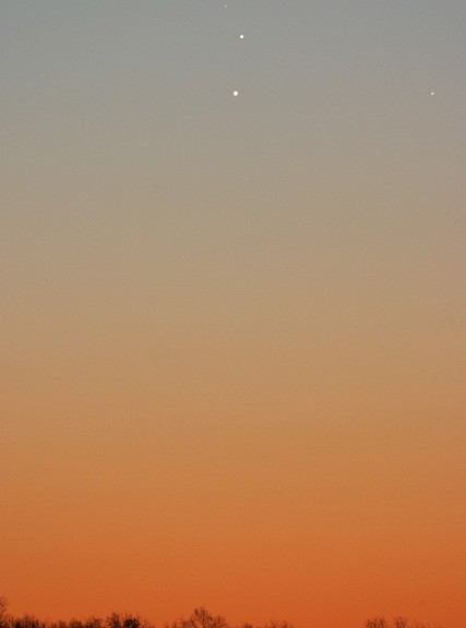 Triple Conjunction | Richard S. Bell - Sky & Telescope