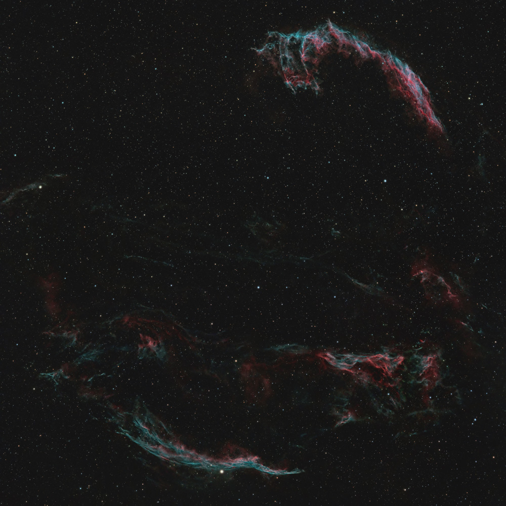 Veil Nebula (2-Panel Mosaic) - Sky & Telescope