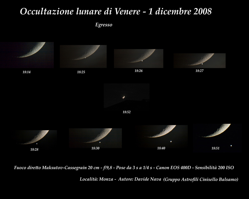 Venus occultation | Davide Nava - Sky & Telescope